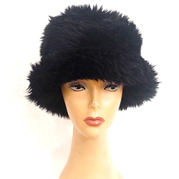 Vintage | Accessories | Vintage Faux Fur Funky Black Bowler Hat | Poshmark
